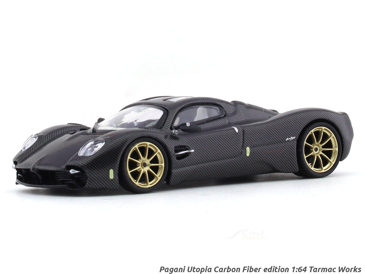 Pagani Utopia Carbon Fiber edition 1:64 Tarmac Works diecast scale car ...