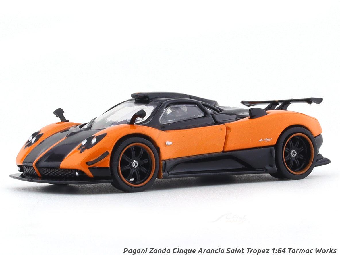 Pagani Zonda Cinque Arancio Saint Tropez 1:64 Tarmac works diecast ...