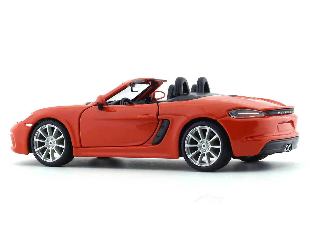 Porsche 718 Boxster orange 1:24 Bburago licensed diecast Scale Model ...