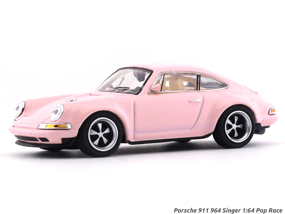 Porsche 911 964 Singer pink 1:64 Pop Race diecast scale model car ...