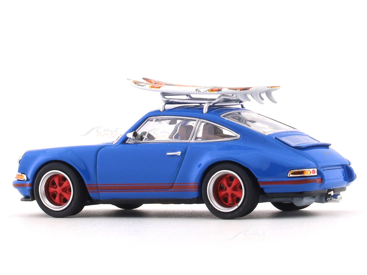 Porsche 911 964 Singer with surfboards 1:64 Pop Race diecast scale ...