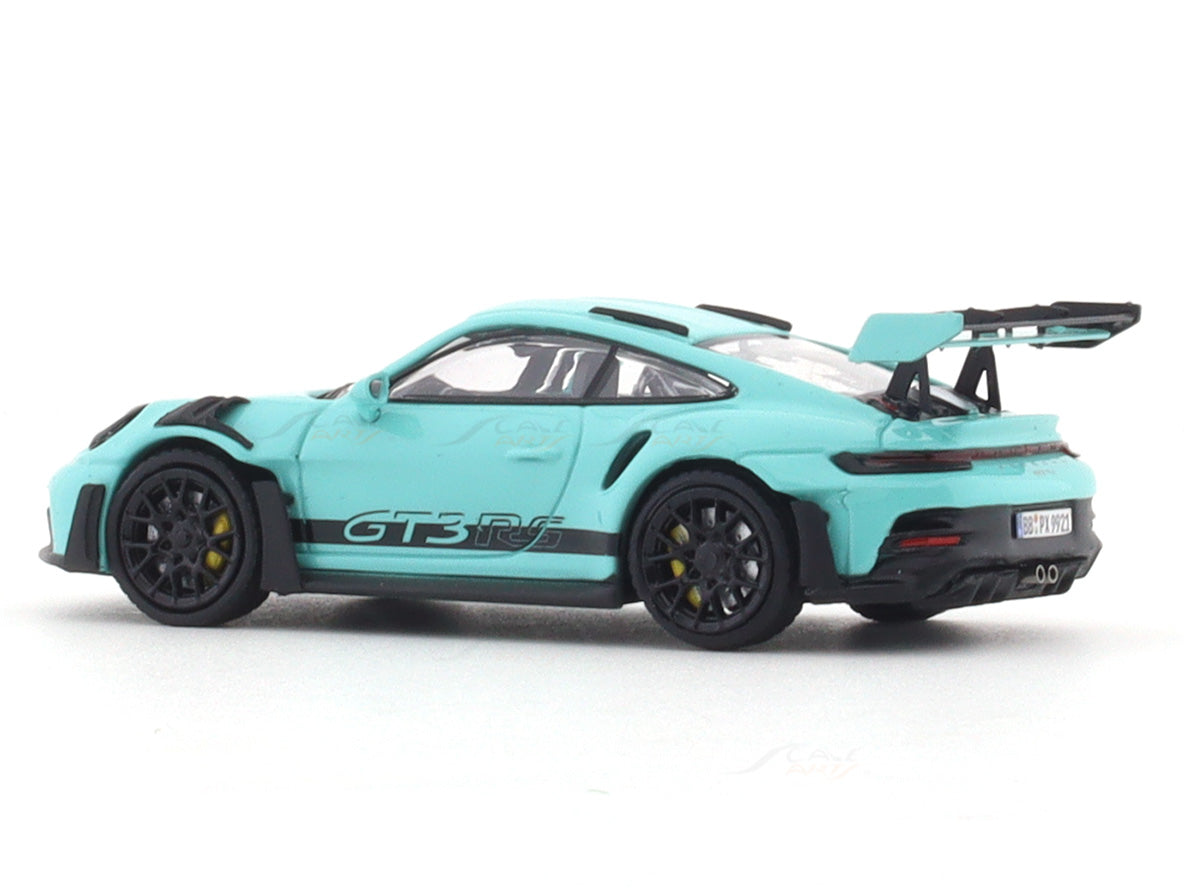 Porsche 911 992 GT3 RS Tiffany blue 1:64 LMLF diecast scale model car ...
