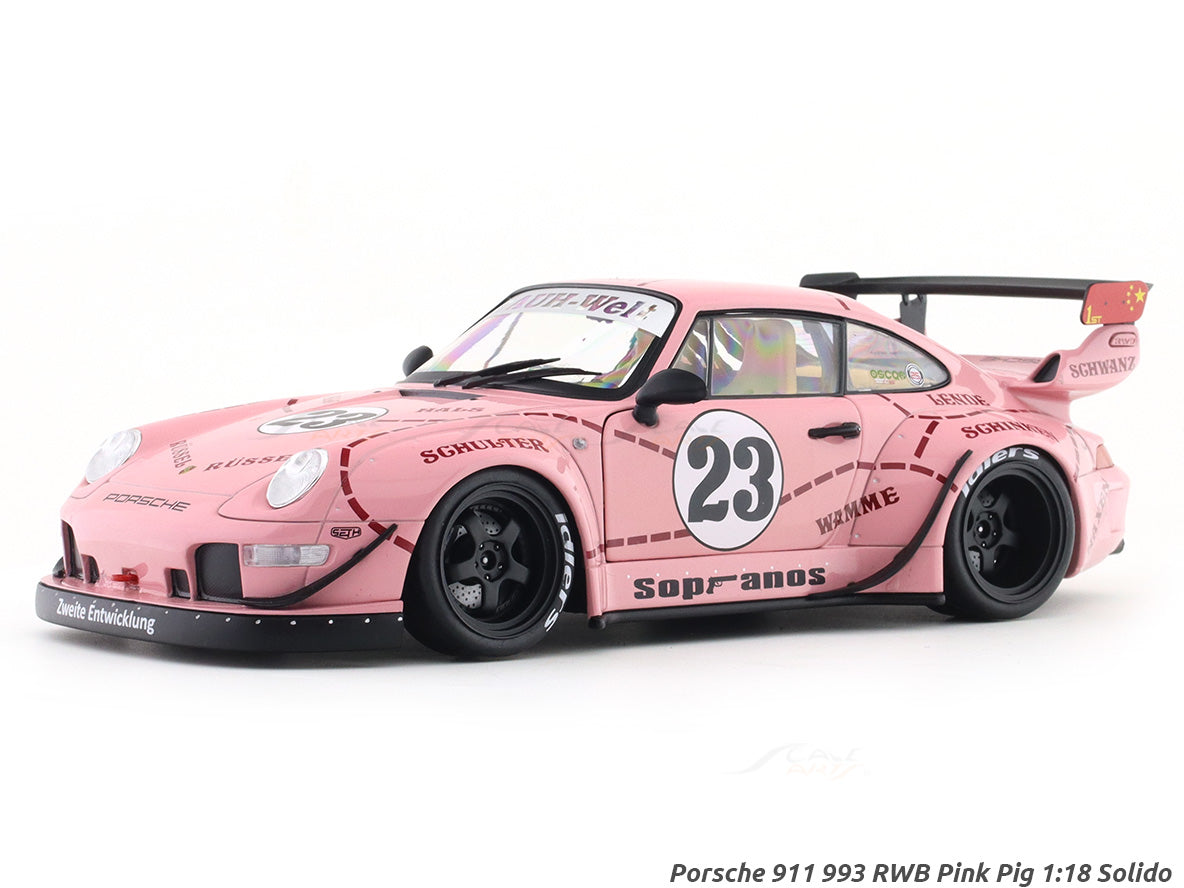 Porsche 911 993 RWB Pink Pig 1:18 Solido licensed diecast scale model ...