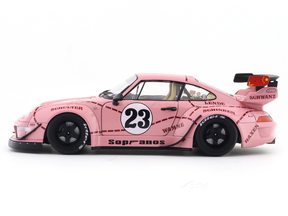 Porsche 911 993 RWB Pink Pig 1:18 Solido licensed diecast scale model ...