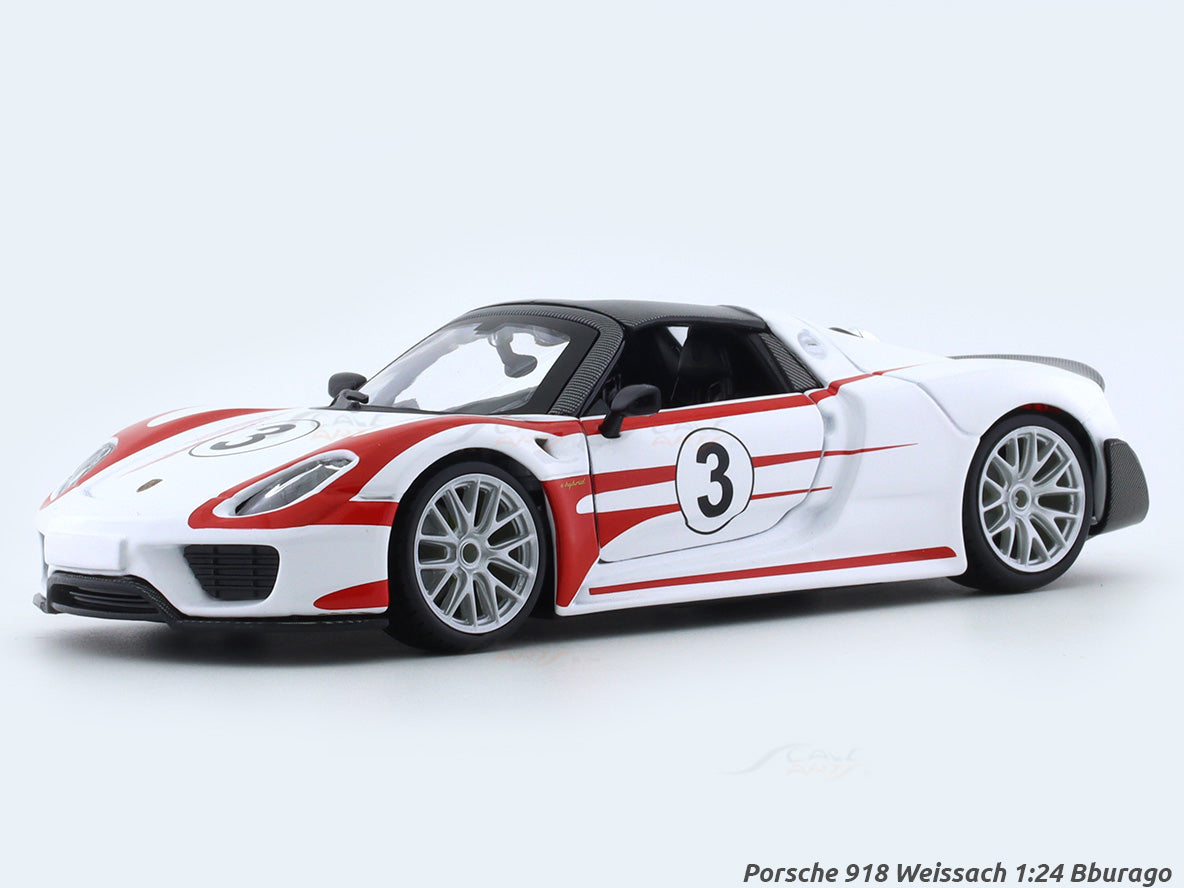 Porsche 918 Weissach 1:24 Bburago licensed diecast Scale Model car ...