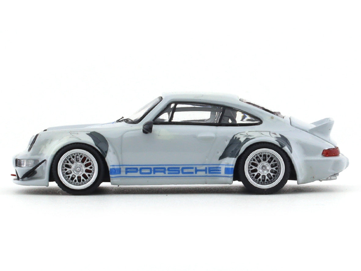 Porsche 964 RWB grey 1:64 Time Micro diecast scale model collectible ...
