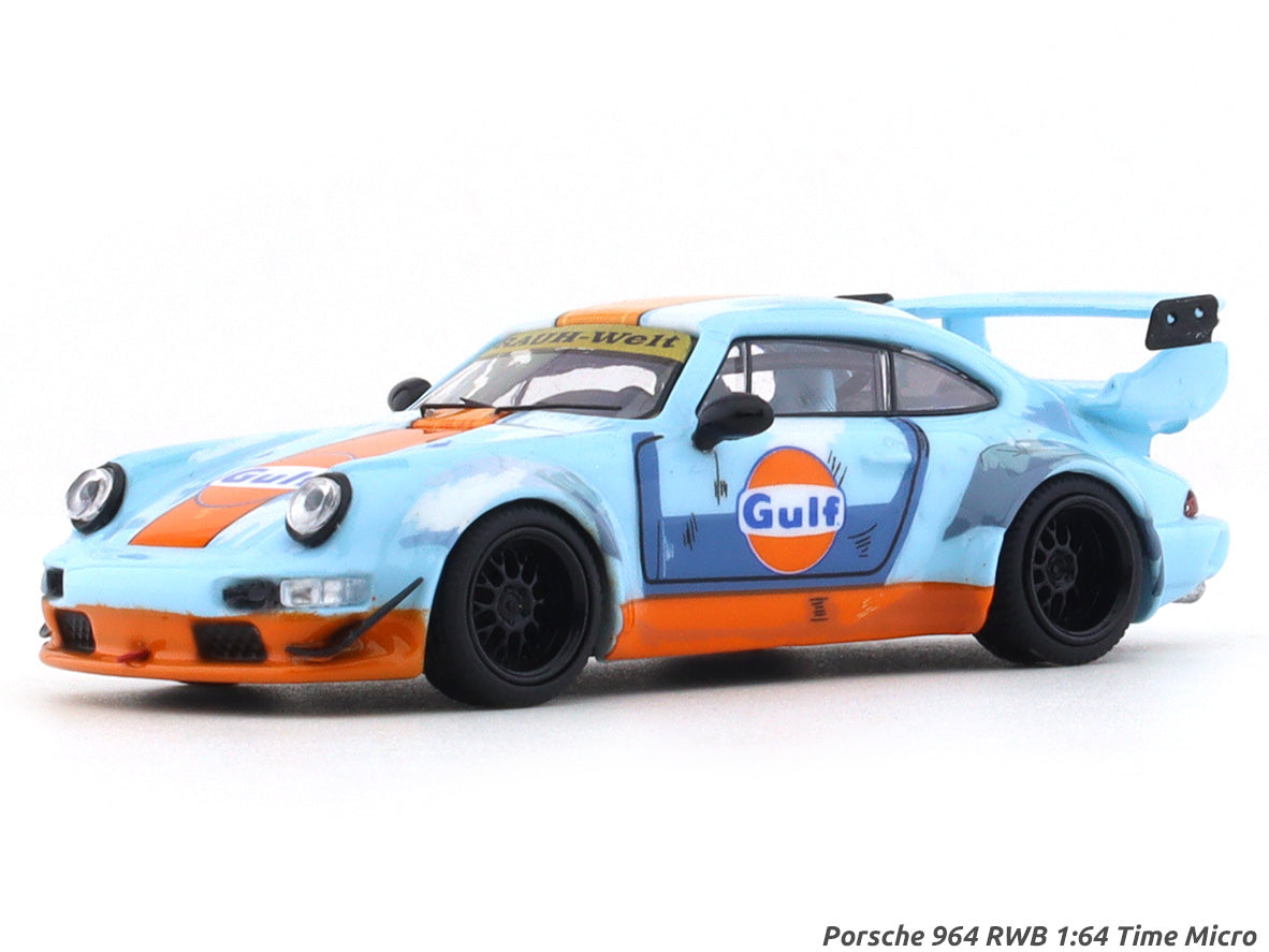 Porsche 964 RWB gulf 1:64 Time Micro diecast scale model collectible ...