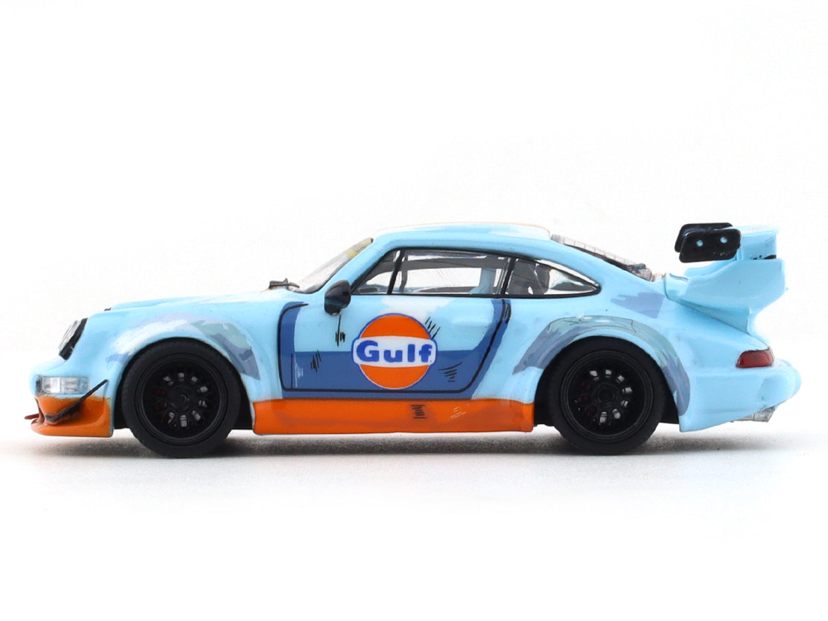 Porsche 964 RWB gulf 1:64 Time Micro diecast scale model collectible ...