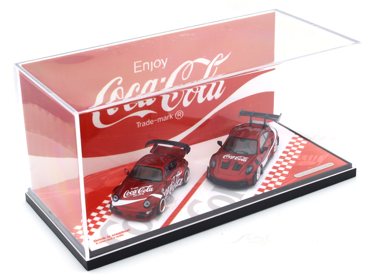 Set of Porsche 964 & 992 Coca Cola 1:64 Cool Car diecast scale model ...
