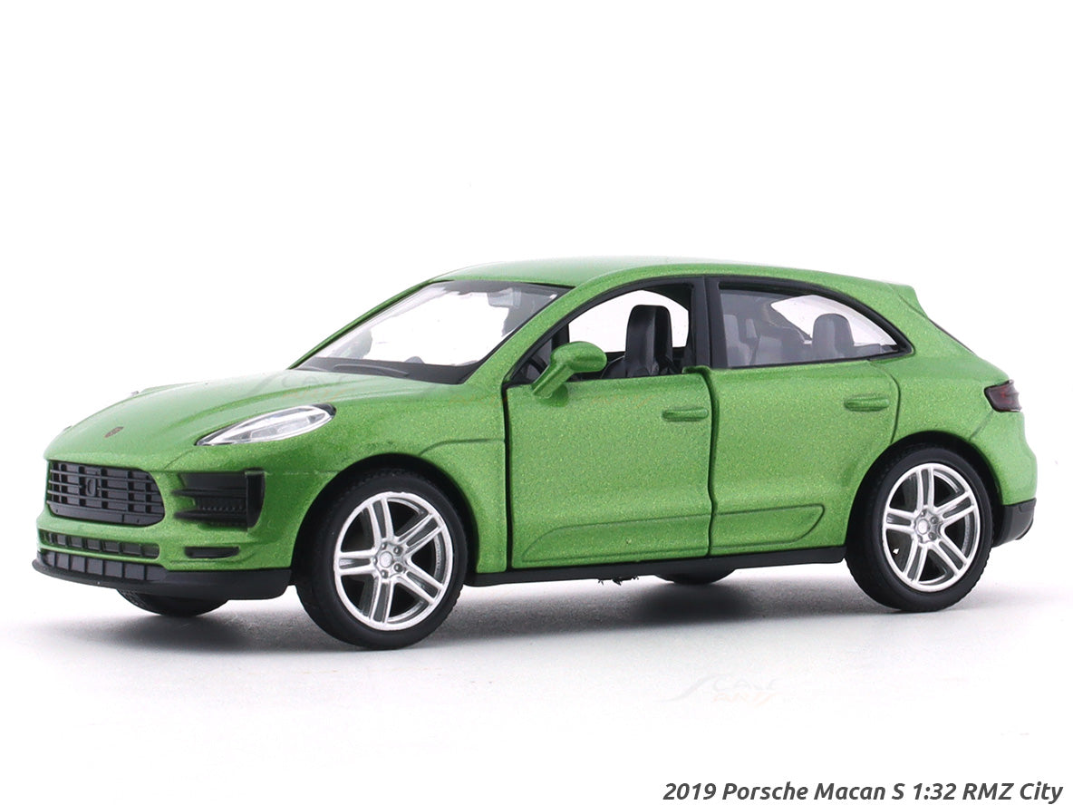 Porsche Macan S green 1:32 RMZ City 5 inch pullback diecast scale model ...