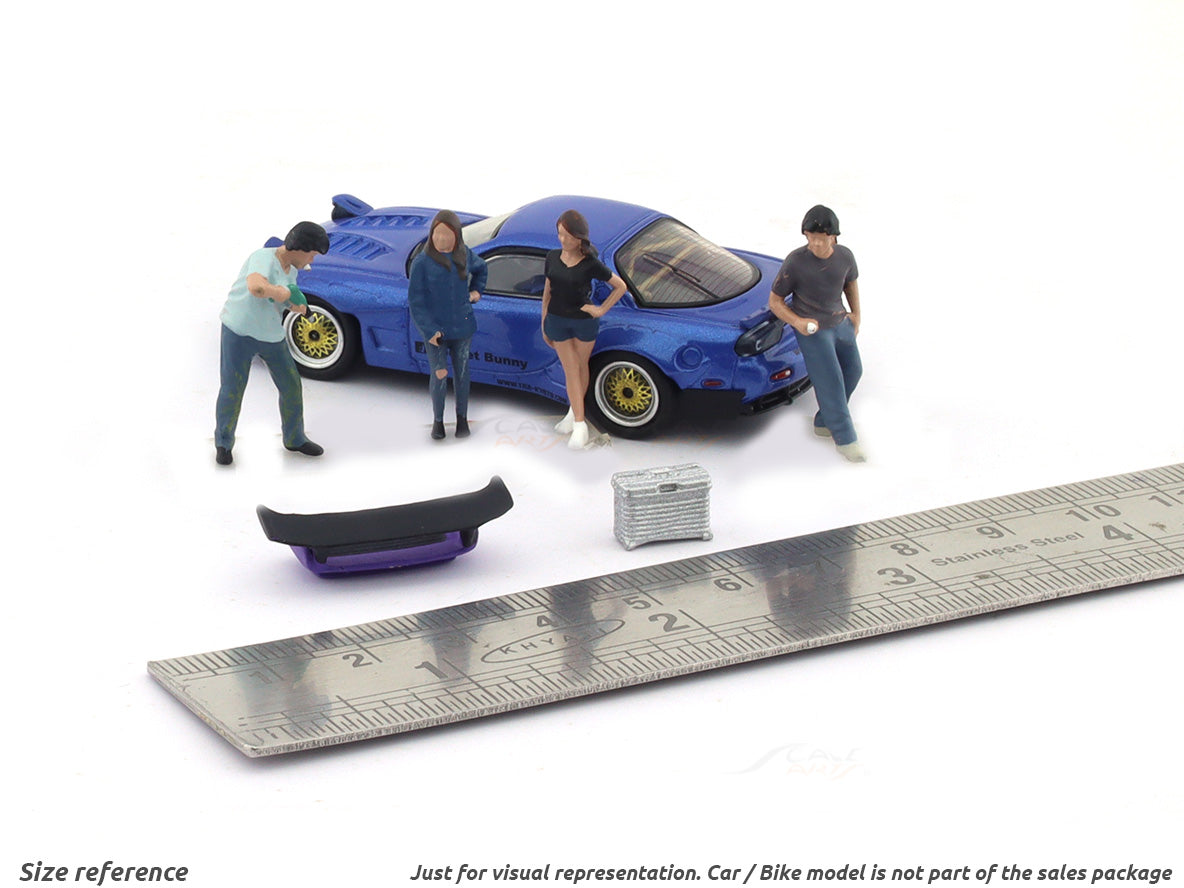 RWB Set 1 1:64 American Diorama x Tarmac Works miniature figures ...