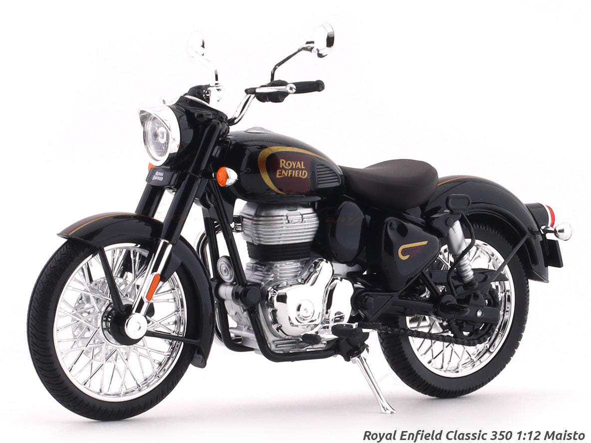 Royal Enfield Classic 350 Halcoyn Black 1:12 Maisto licensed diecast ...