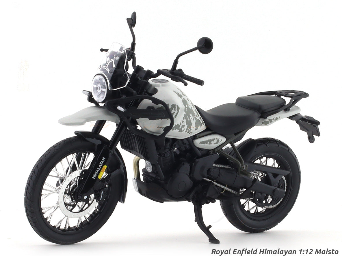 Royal Enfield Himalayan Kamet White 1:12 Maisto licensed diecast scale ...