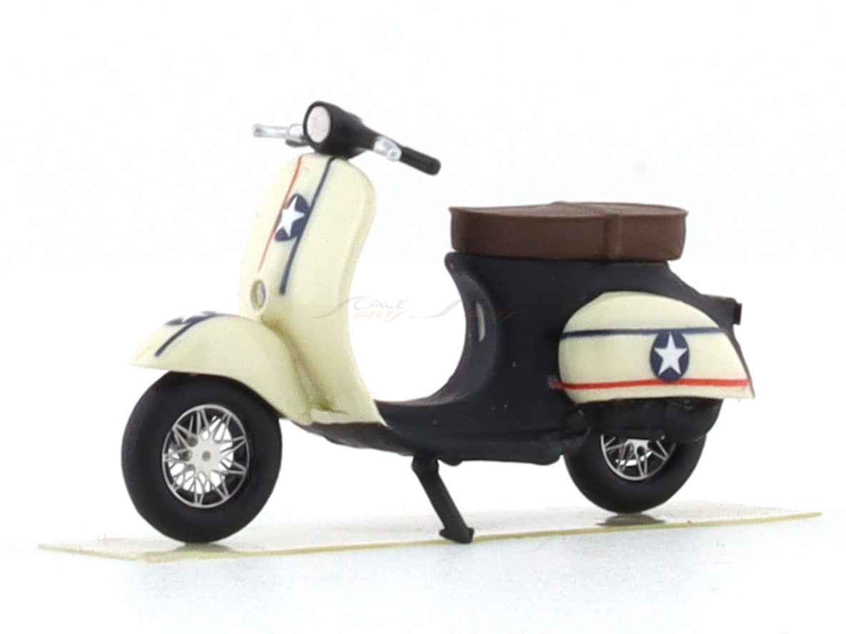 Scooter White 1:64 YTM resin scale model bike | Scale Arts India