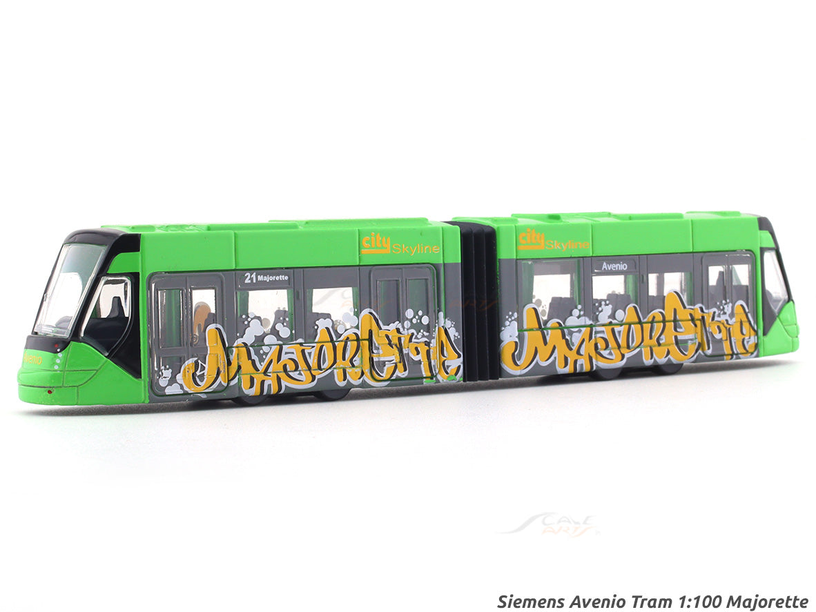 Siemens Avenio Tram green 1:100 Majorette scale model bus | Scale Arts ...