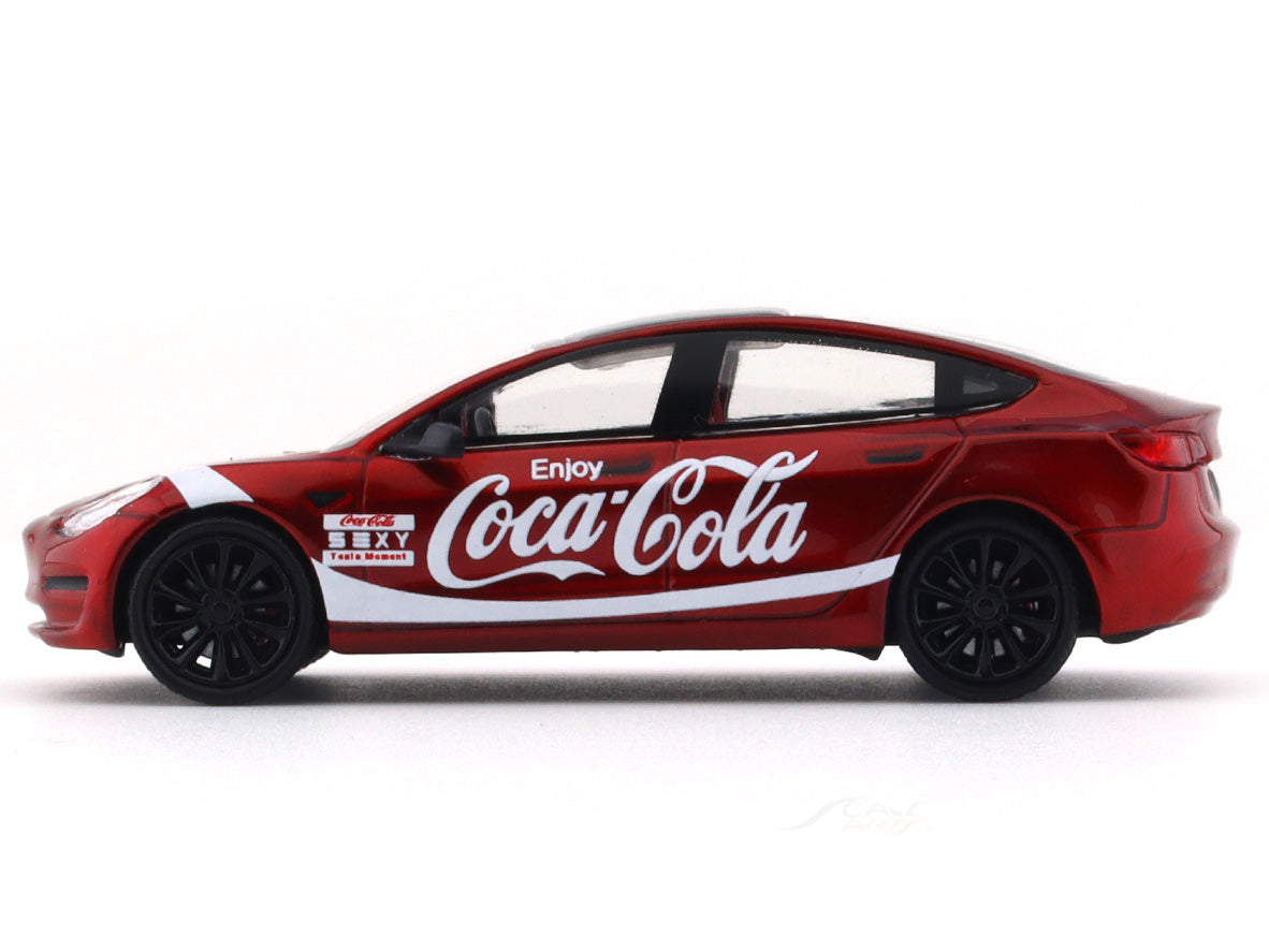 Tesla Model 3 Coca Cola 1:64 Time Micro diecast scale model car | Scale ...