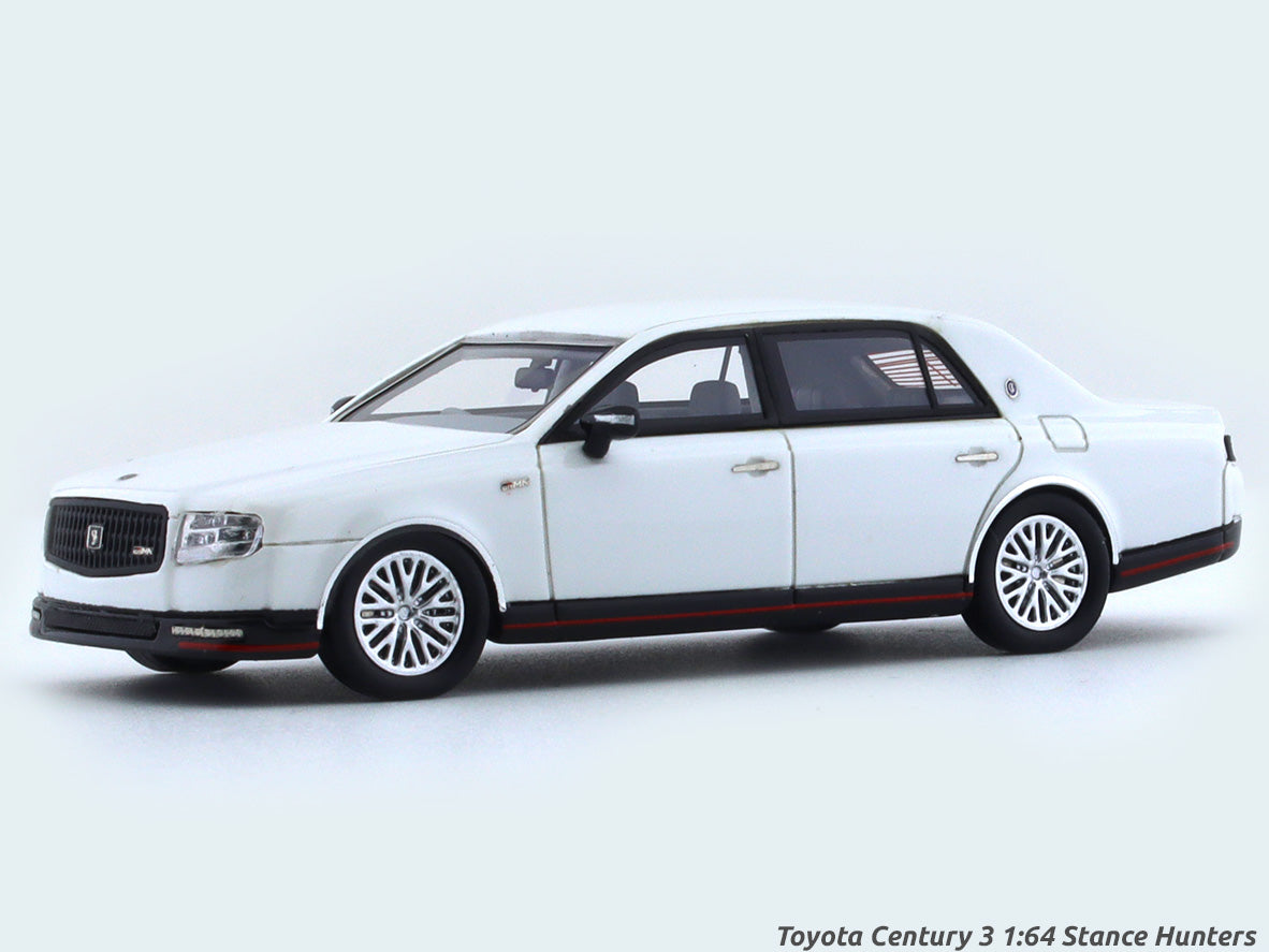 Toyota Century 3 white 1:64 Stance Hunters scale model car | Scale Arts ...