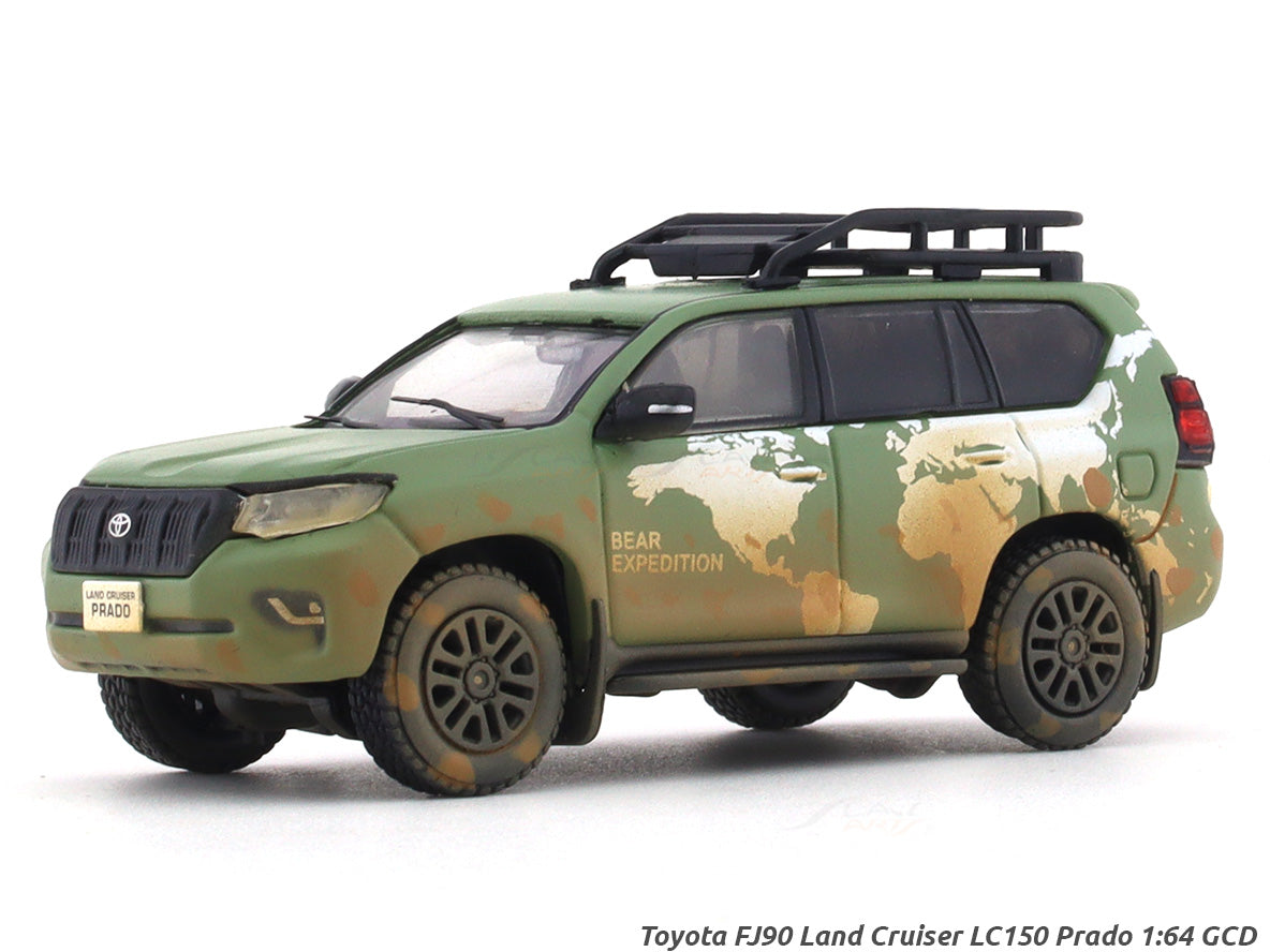 Toyota FJ90 Land Cruiser LC150 Prado Bear Expedition 1:64 GCD diecast ...