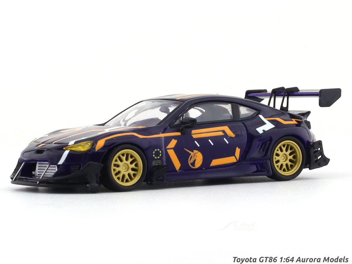 Toyota GT86 Purple 1:64 Aurora Models diecast scale model collectible ...
