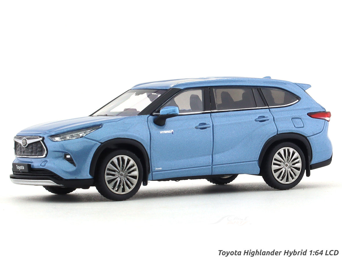Toyota Highlander Hybrid light blue 1:64 LCD diecast scale model ...