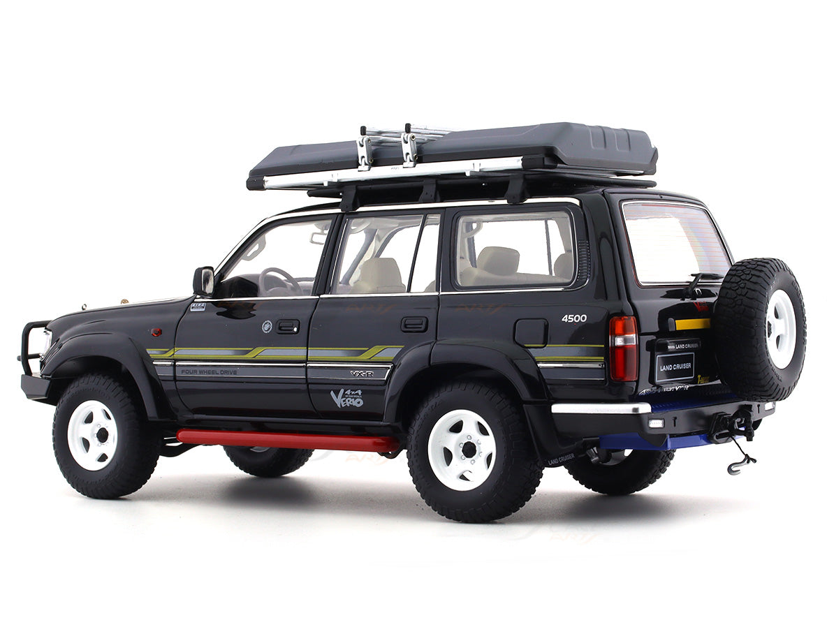 Toyota Land Cruiser LC80 black 1:18 Kengfai diecast Scale Model car ...