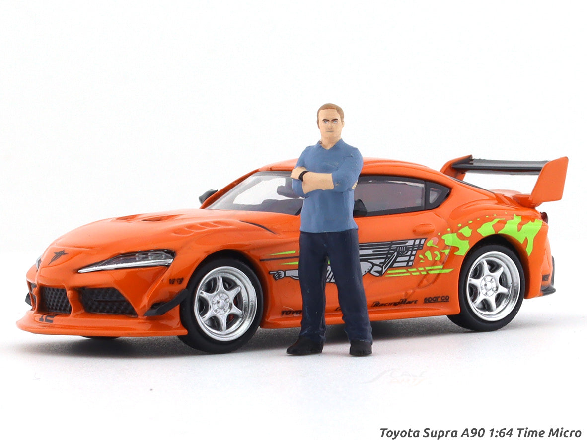 Toyota Supra A90 with Figure 1:64 Time Micro diecast scale model car ...