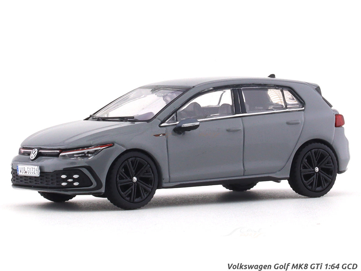 Volkswagen Golf MK8 GTi grey 1:64 GCD diecast scale model miniature car ...