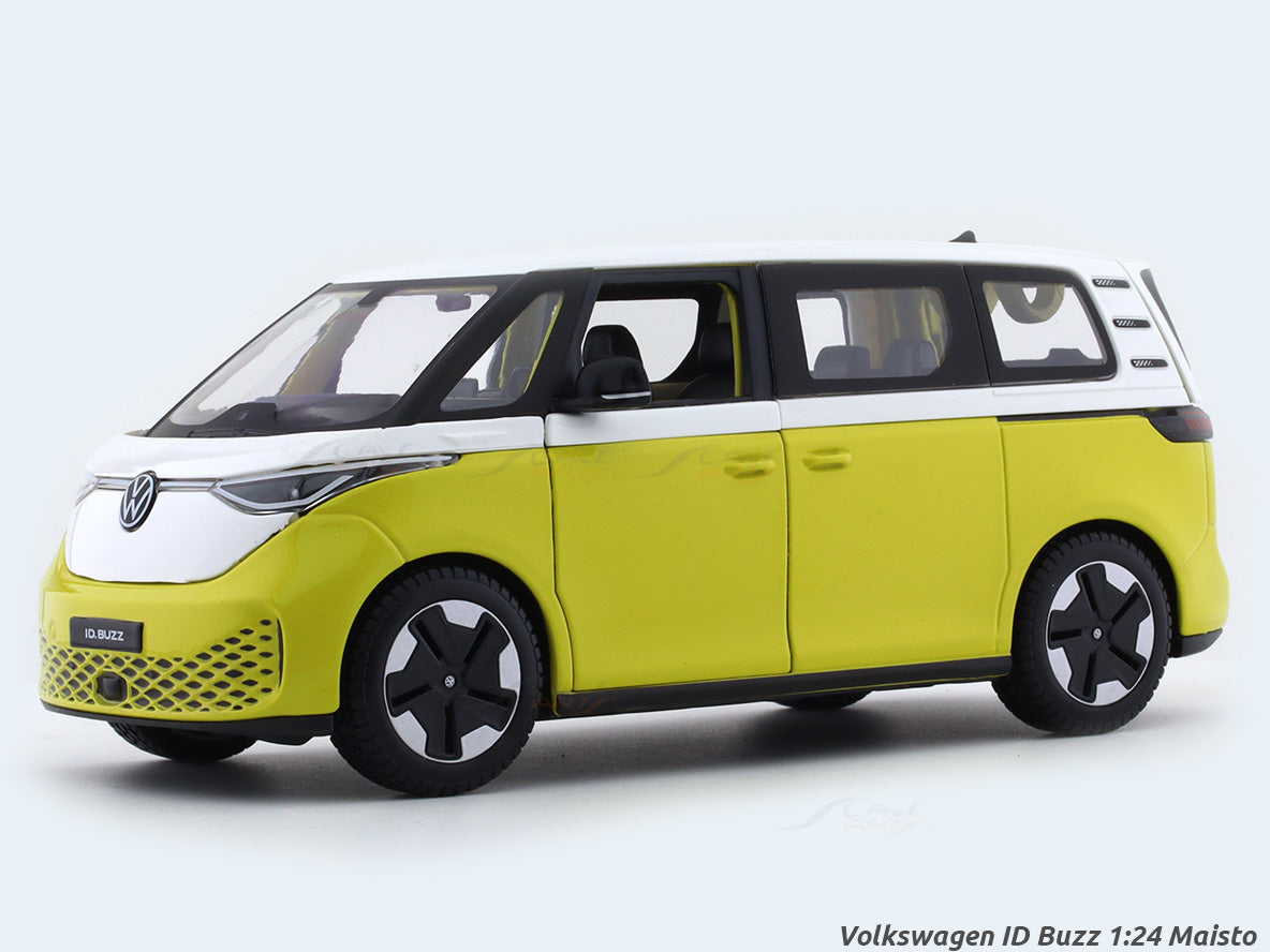 Volkswagen ID Buzz Yellow 1:24 Maisto licensed diecast Scale Model car ...