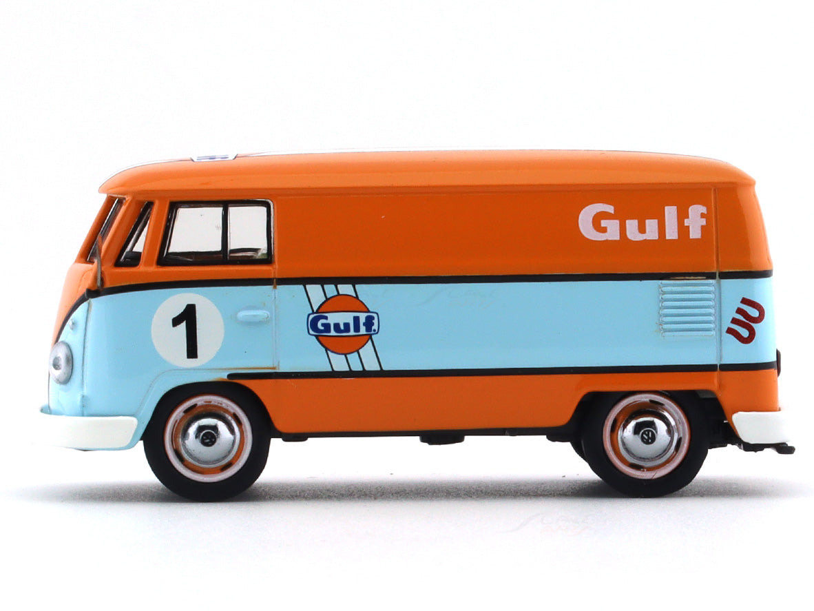 Volkswagen T1 Gulf #1 panel van 1:64 Mini Dream diecast scale model ...