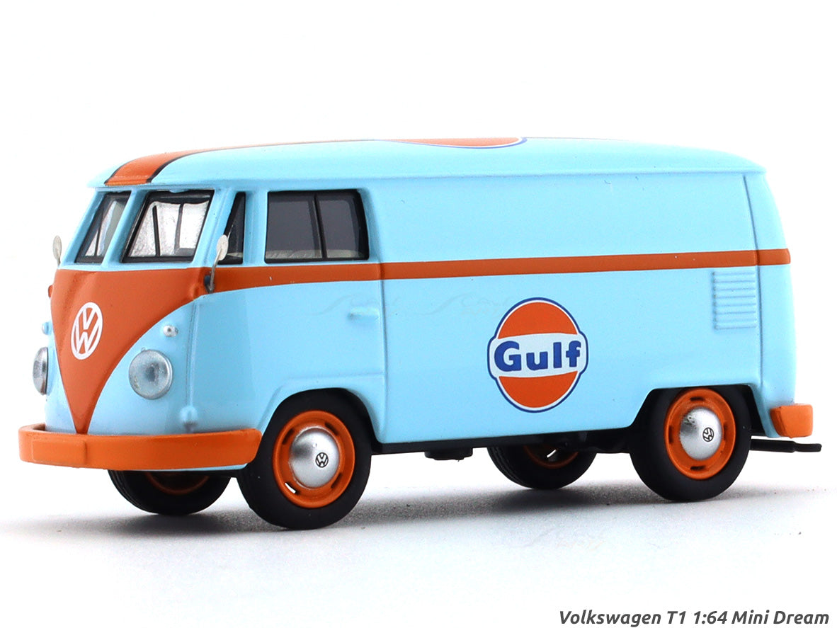 Volkswagen T1 Gulf panel van 1:64 Mini Dream diecast scale model ...