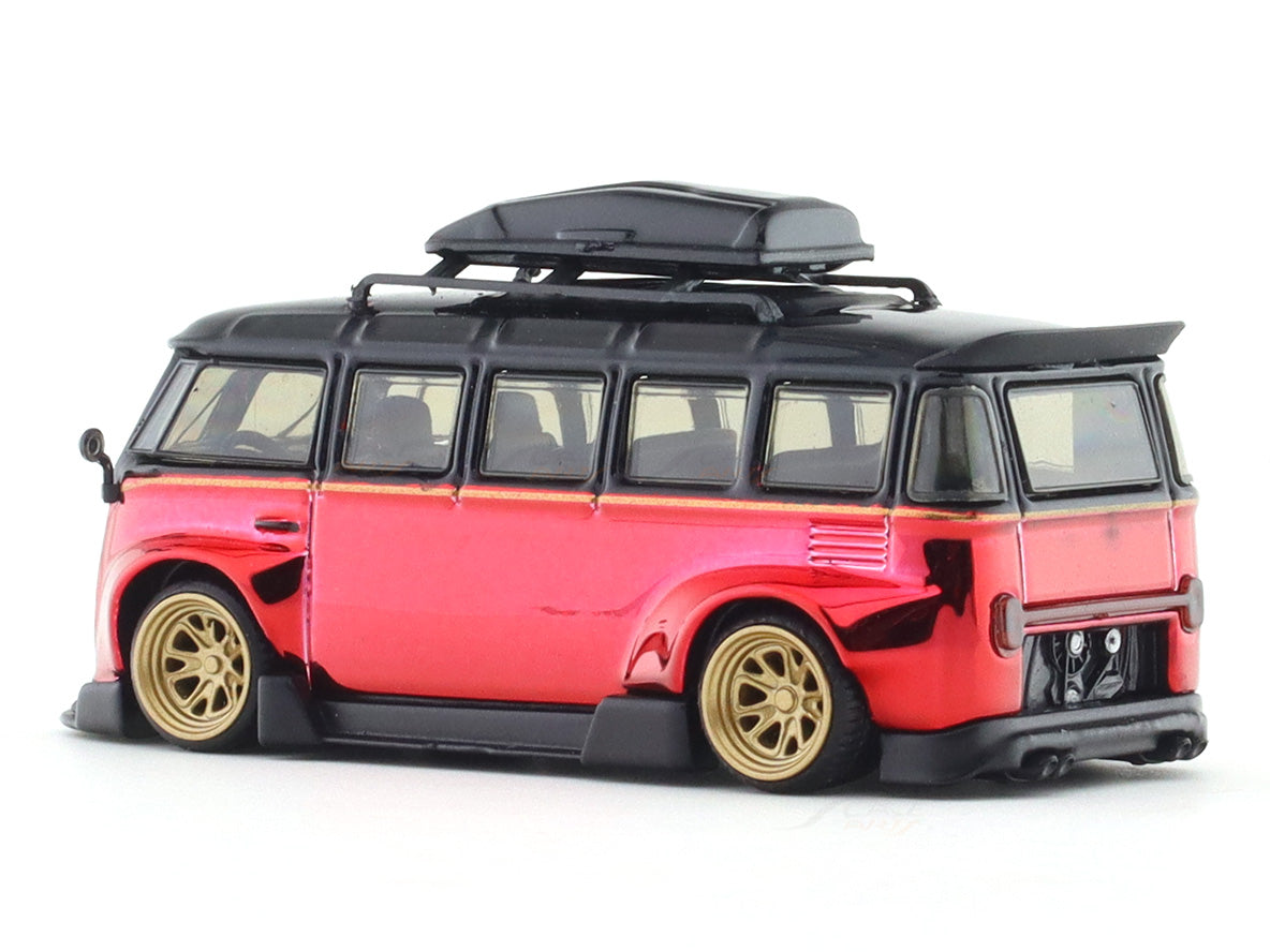 Volkswagen T1 red black 1:64 Model Collect diecast scale model car ...