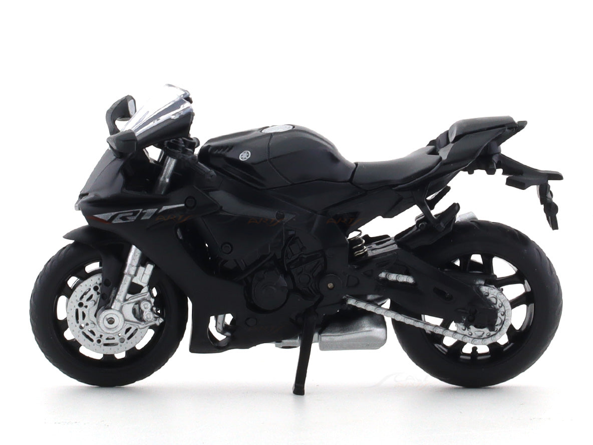 Yamaha YZF-R1 Matte Black 1:18 MSZ licensed diecast scale model bike ...