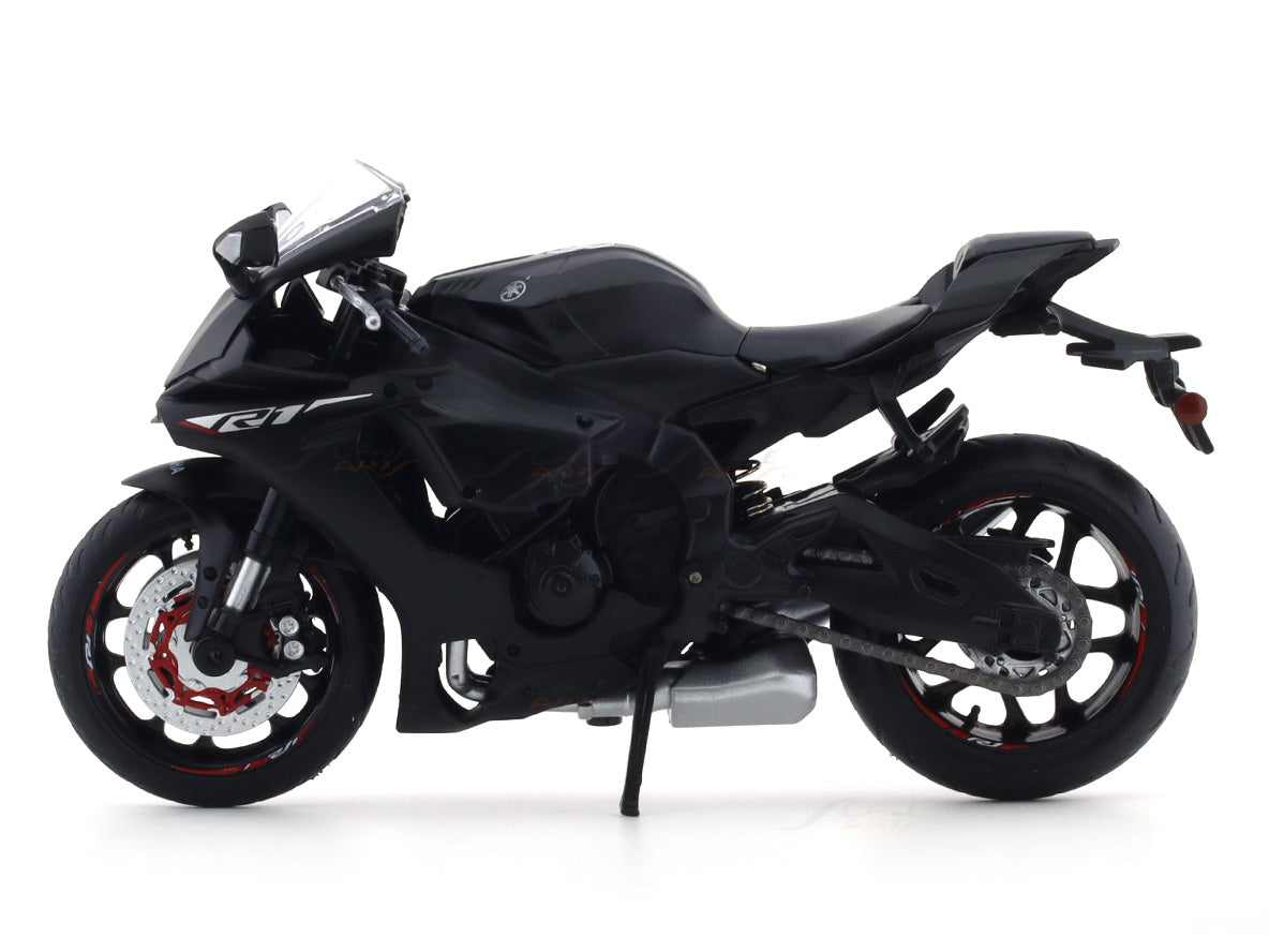 Yamaha YZF R1 Matte Black 1:12 MSZ licensed diecast scale model bike ...