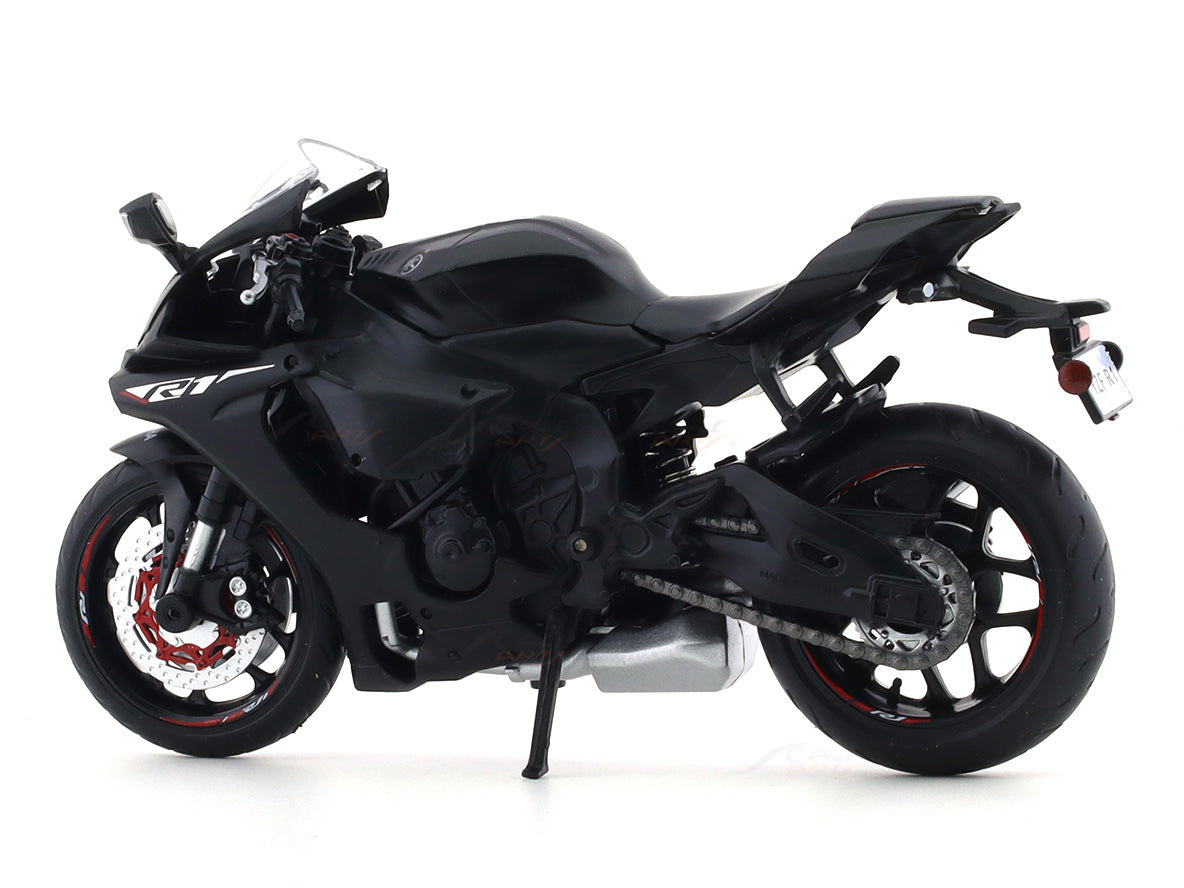 Yamaha YZF R1 Matte Black 1:12 MSZ licensed diecast scale model bike ...