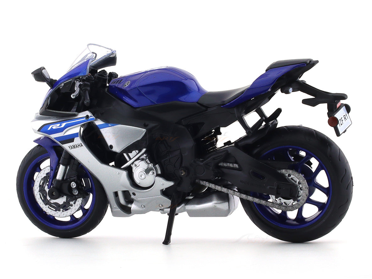 Yamaha YZF R1 Matte Blue 1:12 MSZ licensed diecast scale model bike ...
