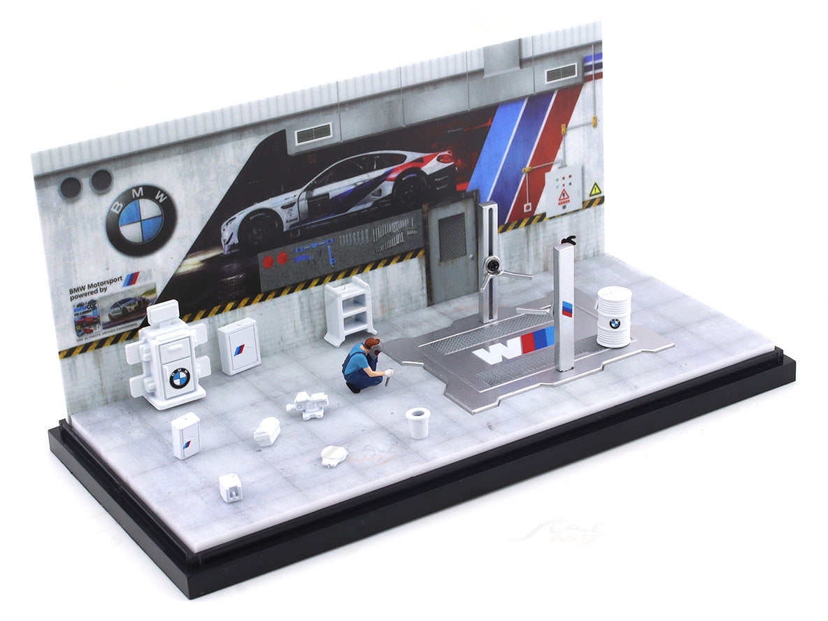 BMW Garage Diorama set 1:64 More Art scale model diorama | Scale Arts India