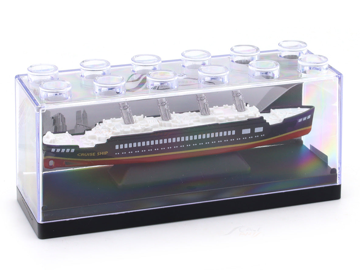 Cruise Ship black miniature scale model | Scale Arts India