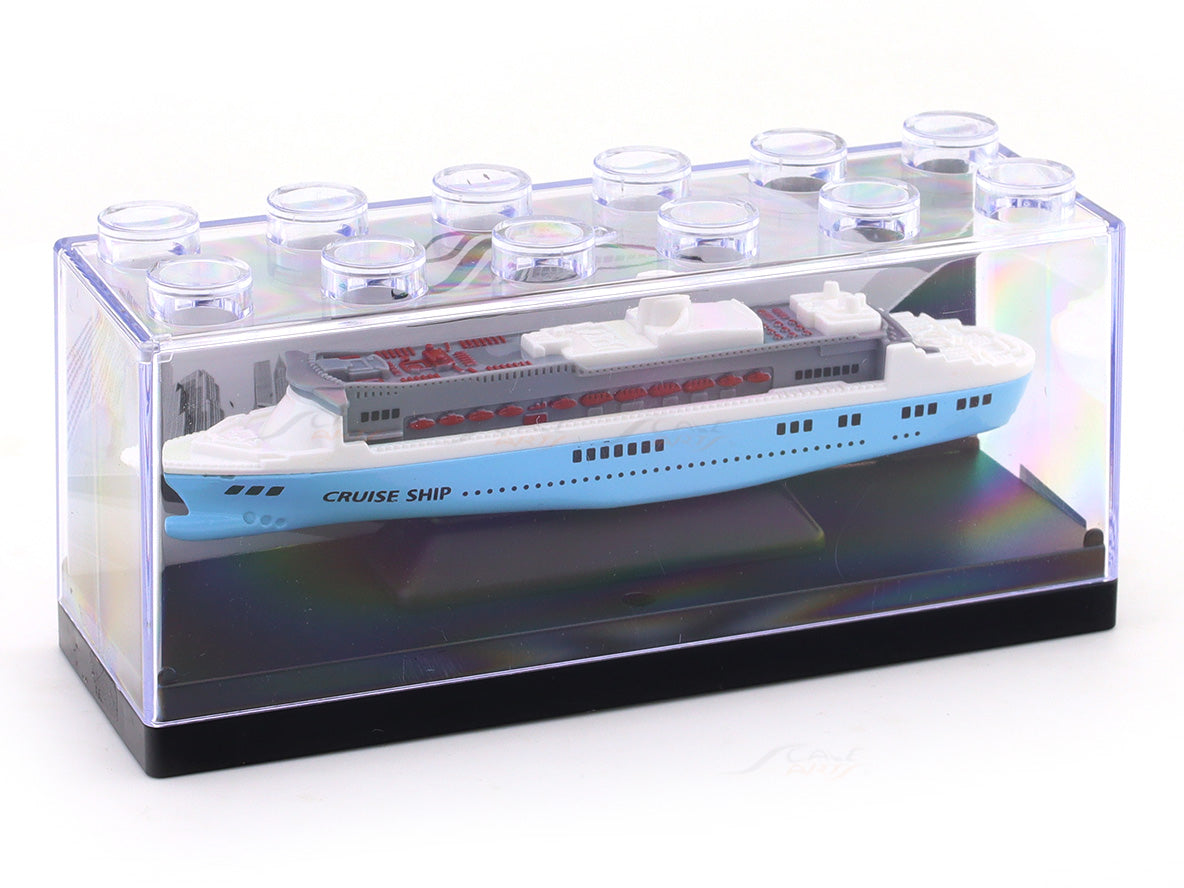Cruise Ship blue miniature scale model | Scale Arts India