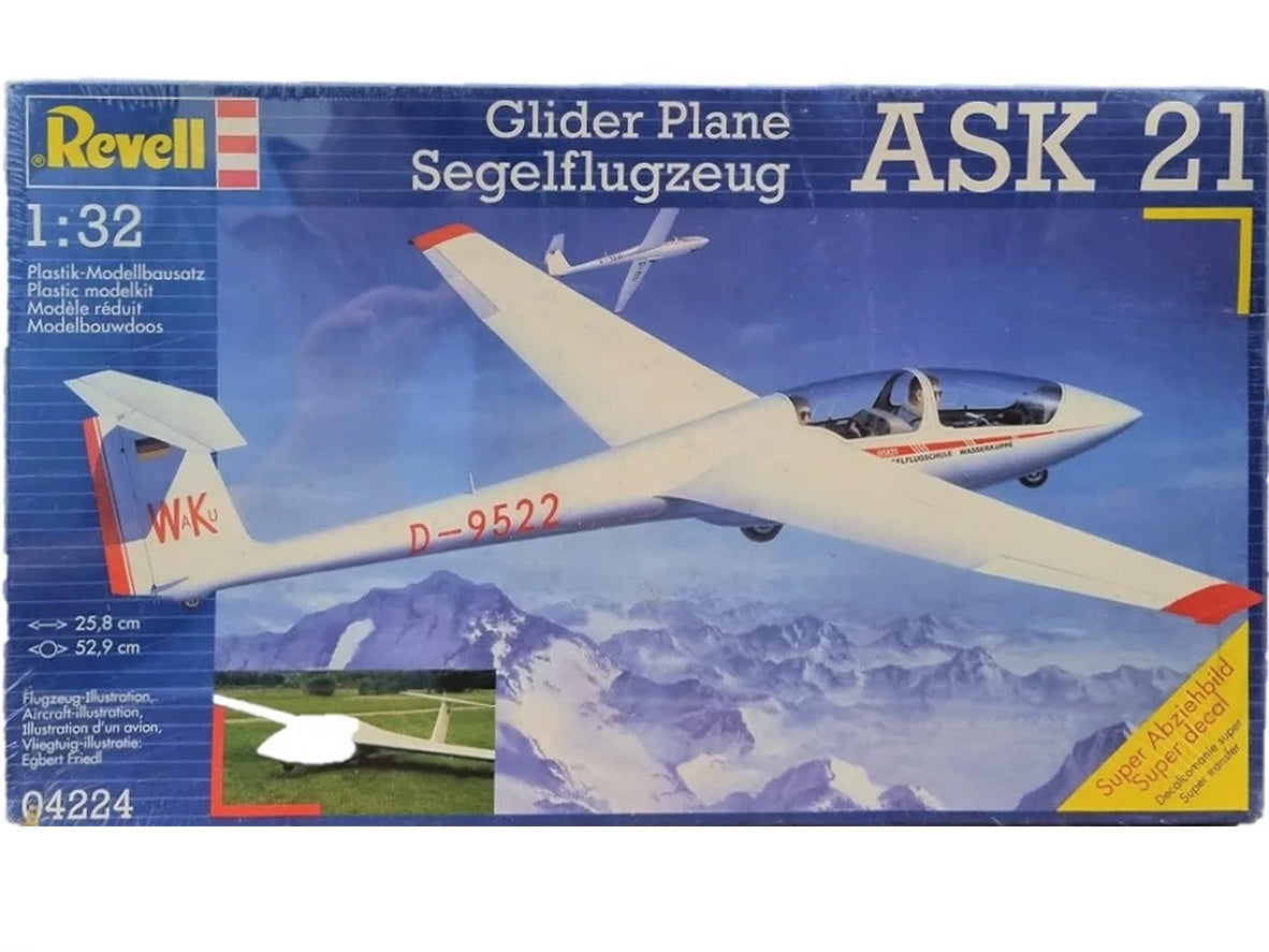 Glider Plane Segelflugzeug ASK21 Aircraft 1:32 Revell plastic model kit ...