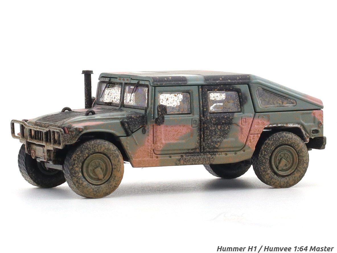 Hummer H1 / Humvee camouflage Dirty 1:64 Master diecast scale model ...