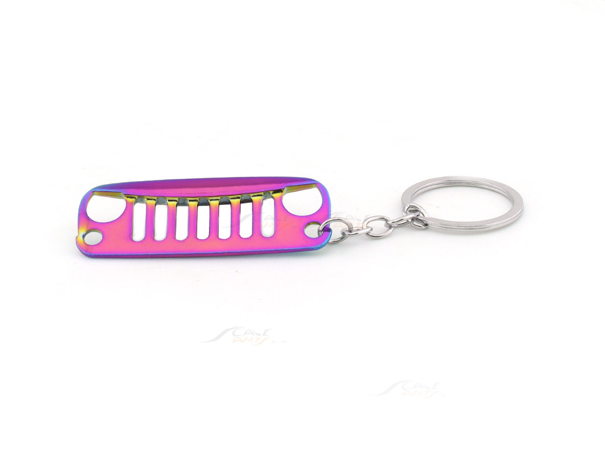 Jeep Grille Multicolor keyring / keychain | Scale Arts India