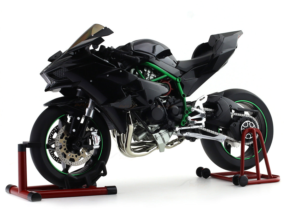 Kawasaki Ninja H2R 1:6 XLG light and sound scale Model bike collectible ...