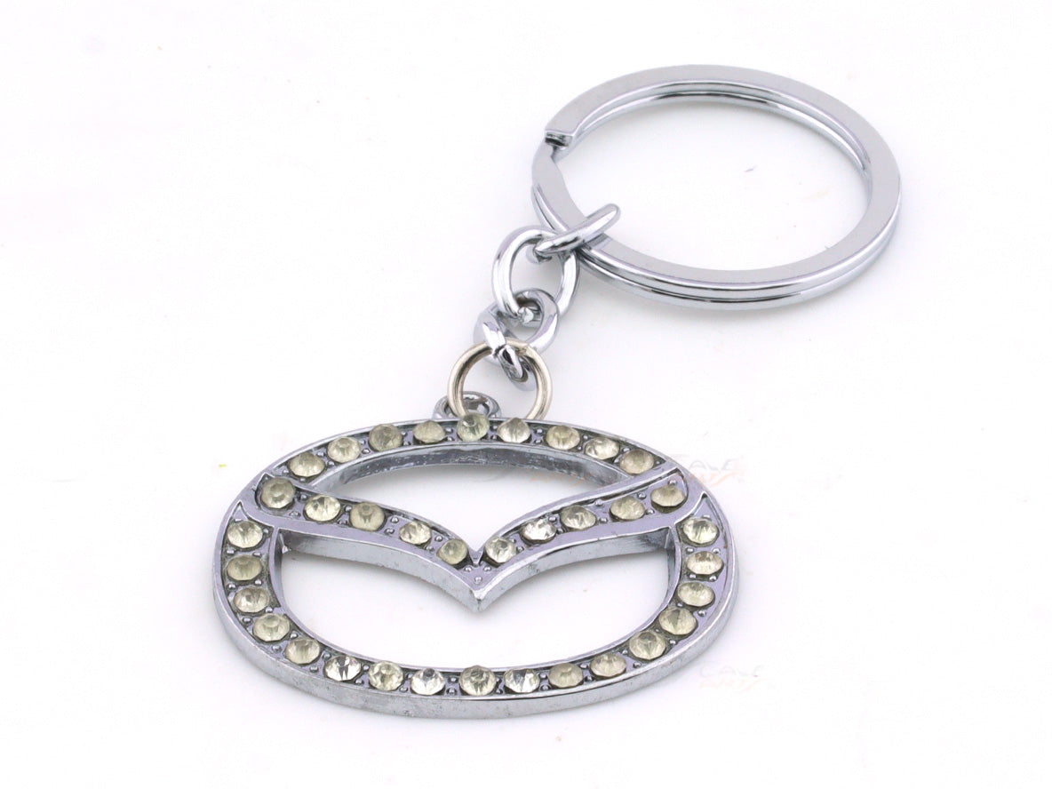 Mazda logo chrome metal keyring / keychain | Scale Arts India