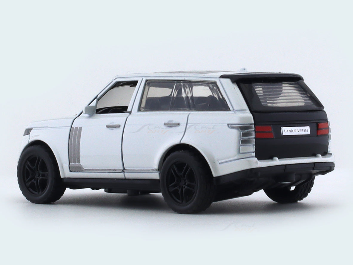 Range Rover like white pull back alloy toy | Scale Arts India