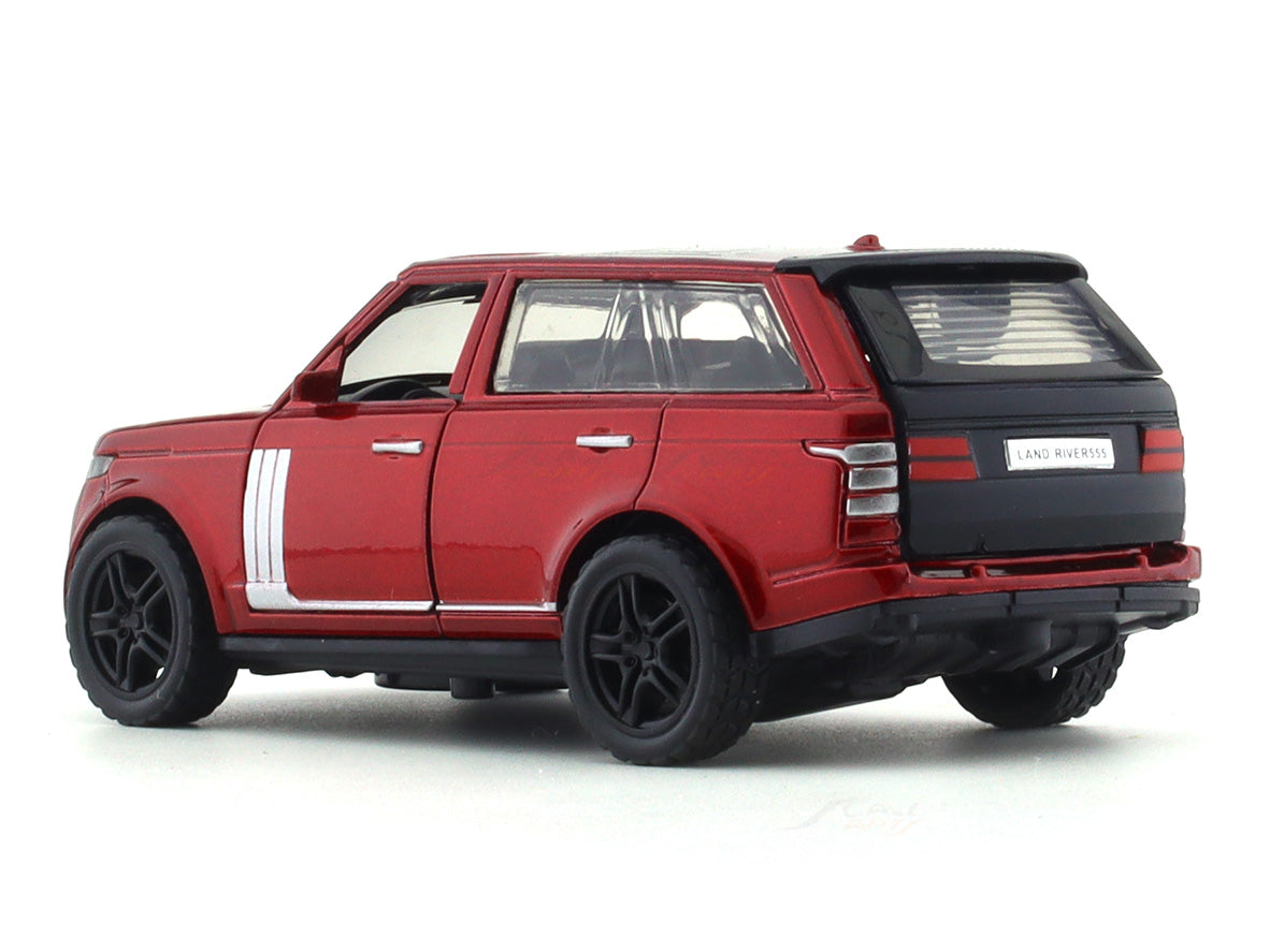 Land Rover Range Rover like red pull back alloy toy | Scale Arts India