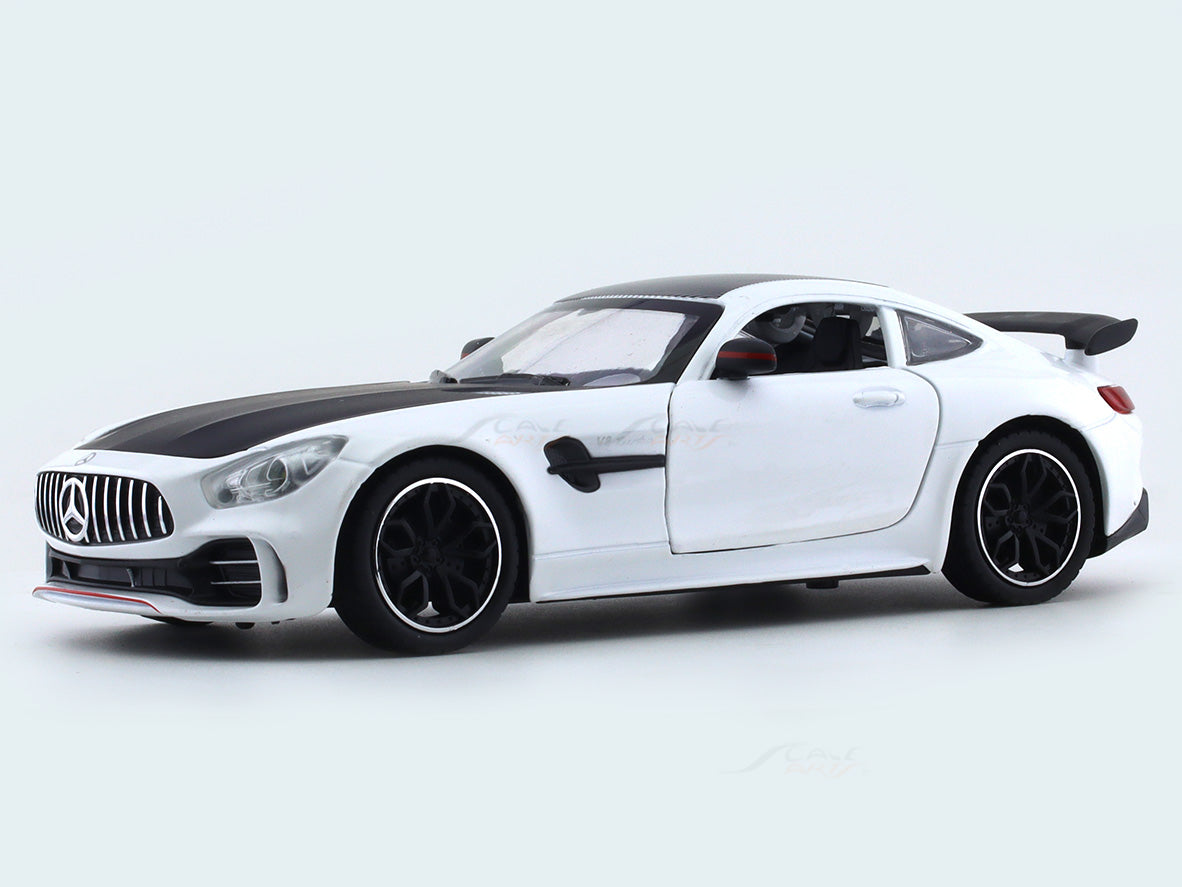 Mercedes-Benz AMG GT white 1:24 diecast toy car alloy toy with lights ...