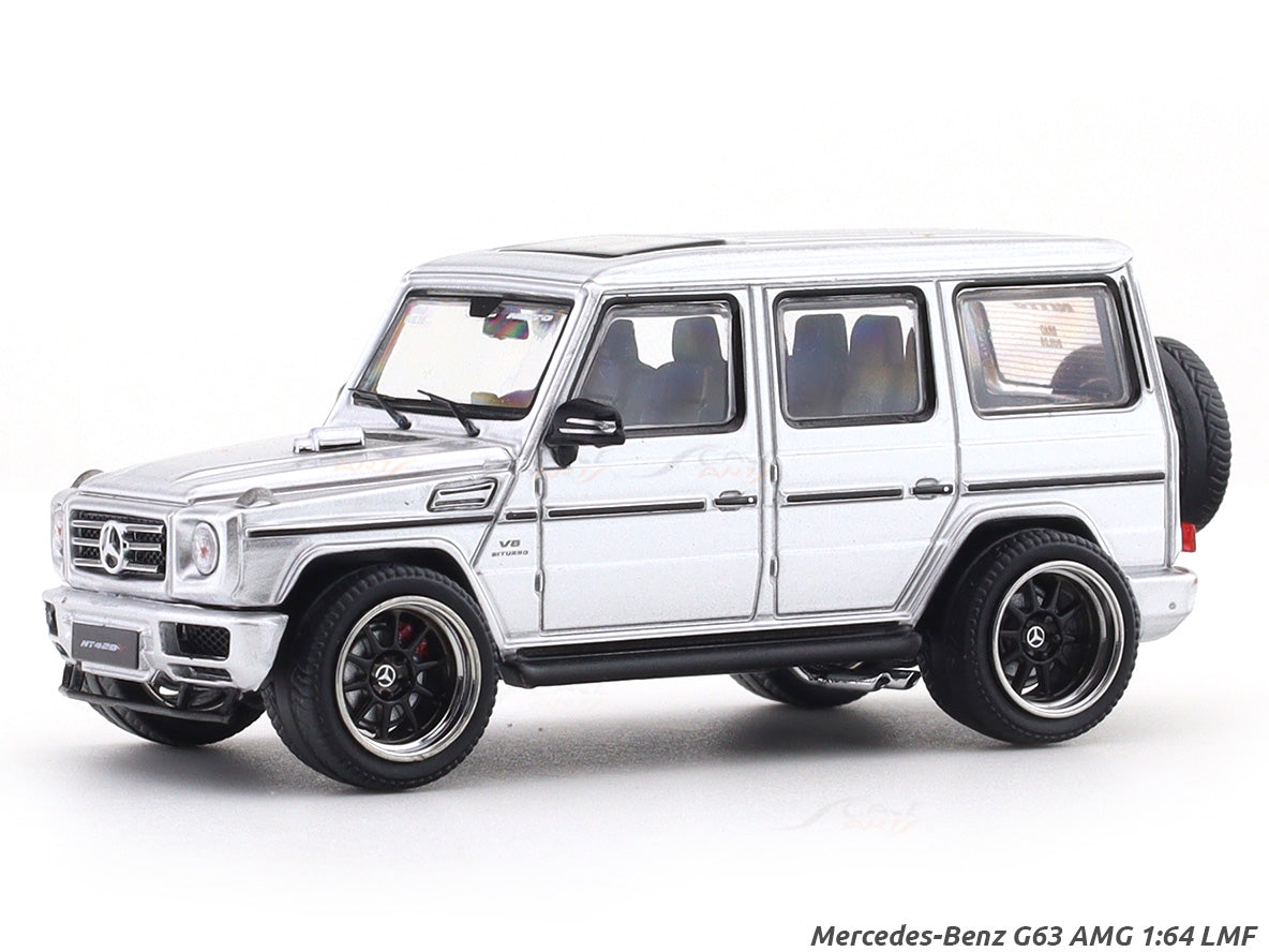 Mercedes-Benz G63 AMG Silver 1:64 LMF diecast scale model car miniature ...