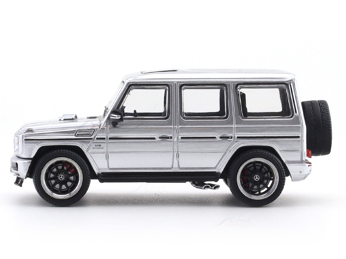 Mercedes-Benz G63 AMG Silver 1:64 LMF diecast scale model car miniature ...
