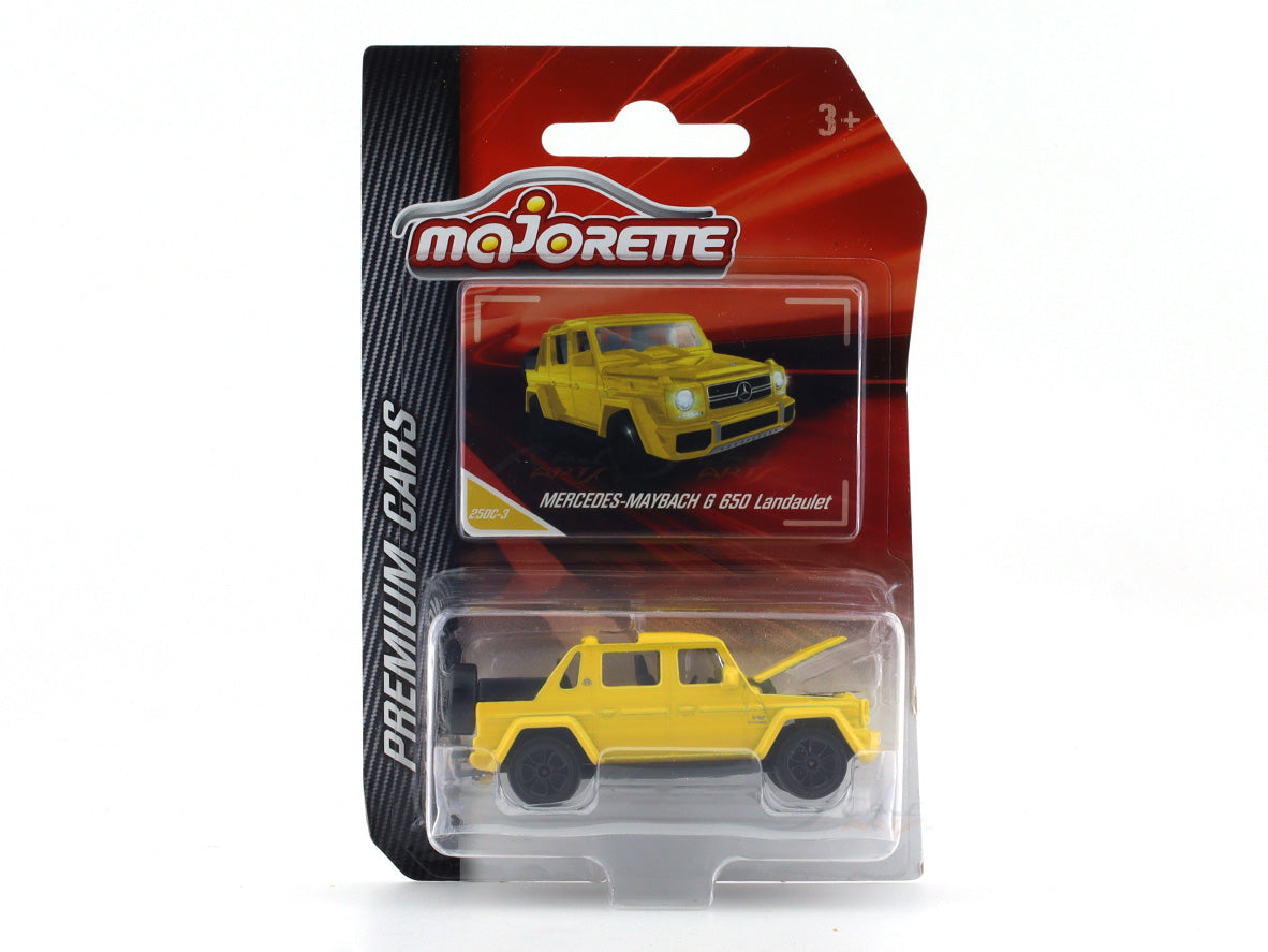 Mercedes-Maybach G 650 Landaulet yellow Premium Cars Majorette scale ...