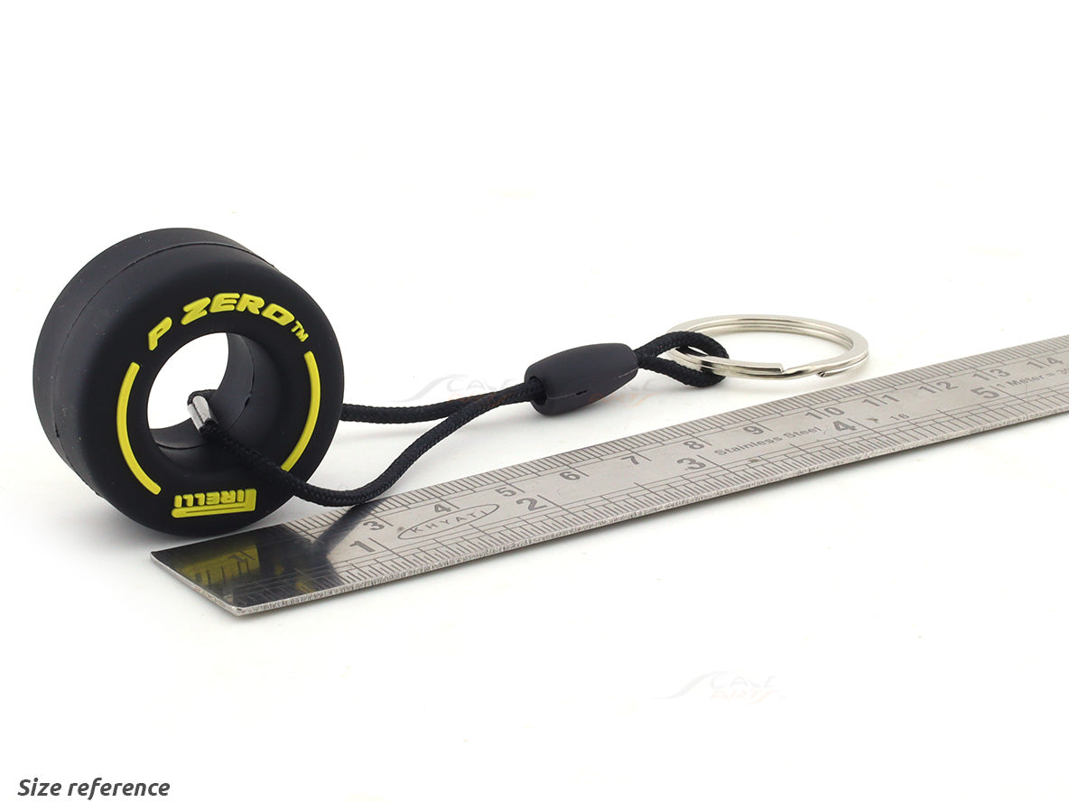 Formula One F1 Tire P-Zero Pirelli red keyring / keychain | Scale Arts ...